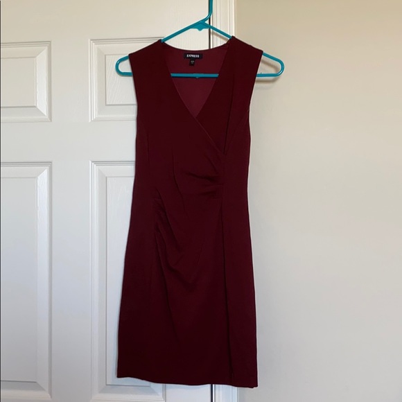 Express | Dresses | Express V Neck Mini Body Con Dress | Poshmark